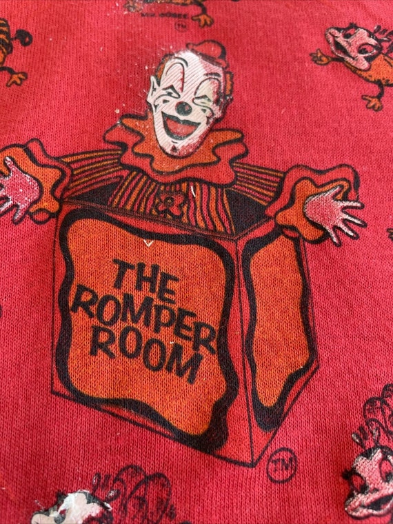 Vintage 1973 Romper Room Mr. Dobee Cartoon Tshirt Red… - Gem