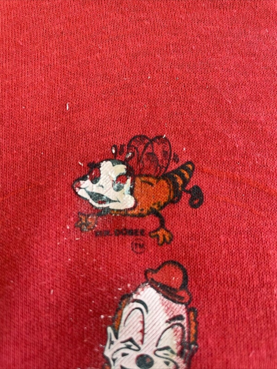 Vintage 1973 Romper Room Mr. Dobee Cartoon Tshirt Red… - Gem