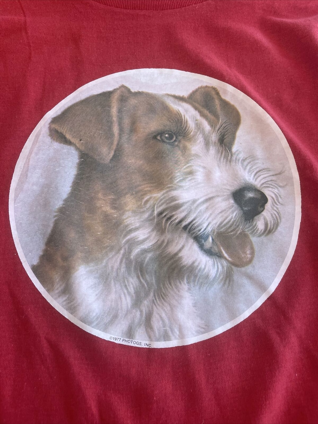 1977 God Loves A Terrier Vintage Breed Red Tshirt M/L Tee - Etsy