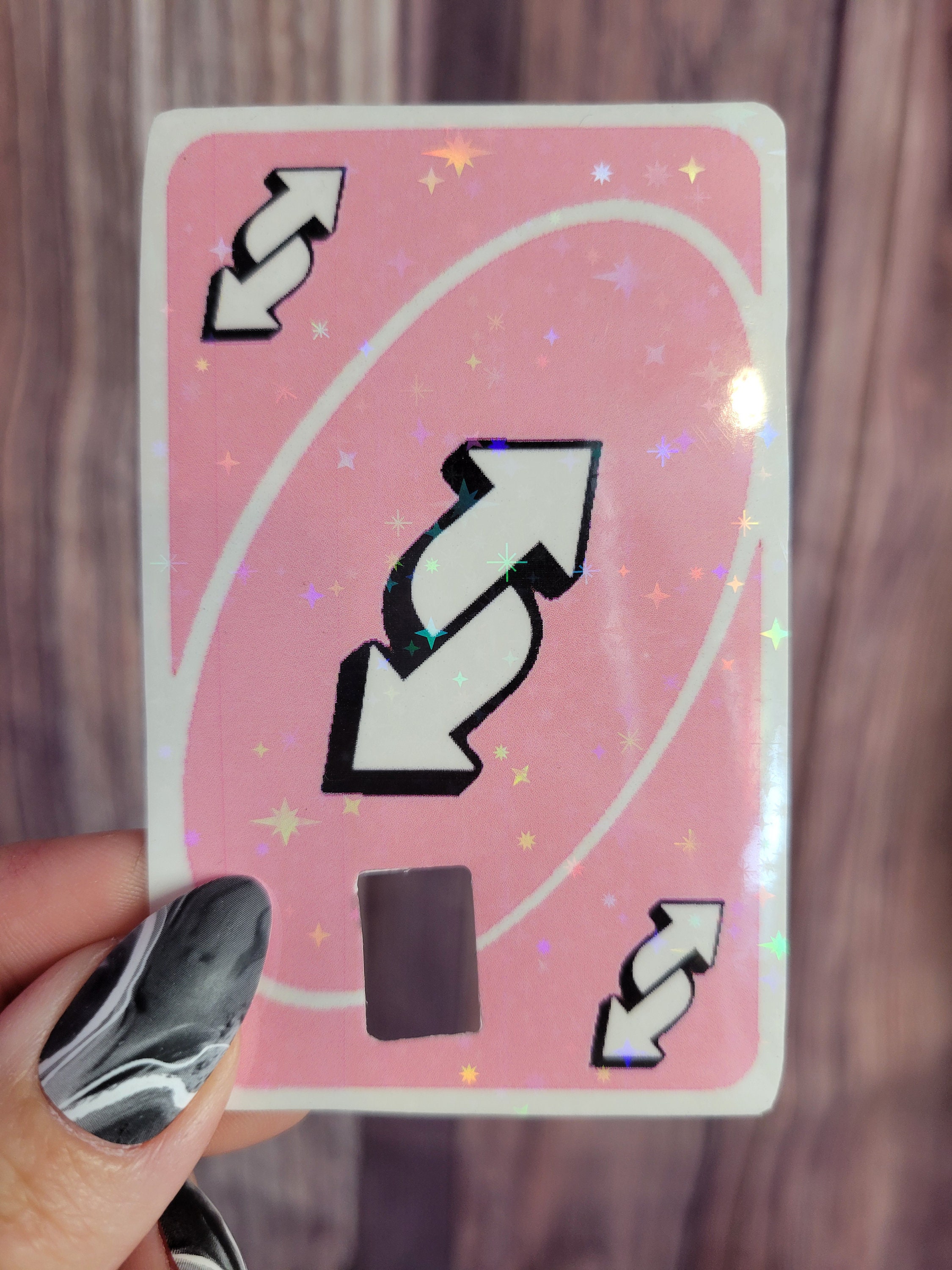 Holographic Uno Reverse Debit Card Skins - Etsy