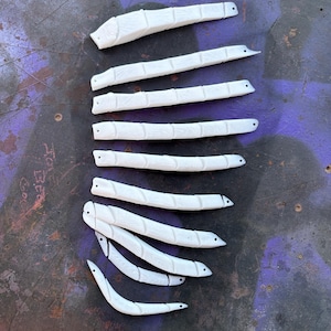 3D Rib Cage & Sternum Bones Printed White Balck Mesh Halloween Costume ...