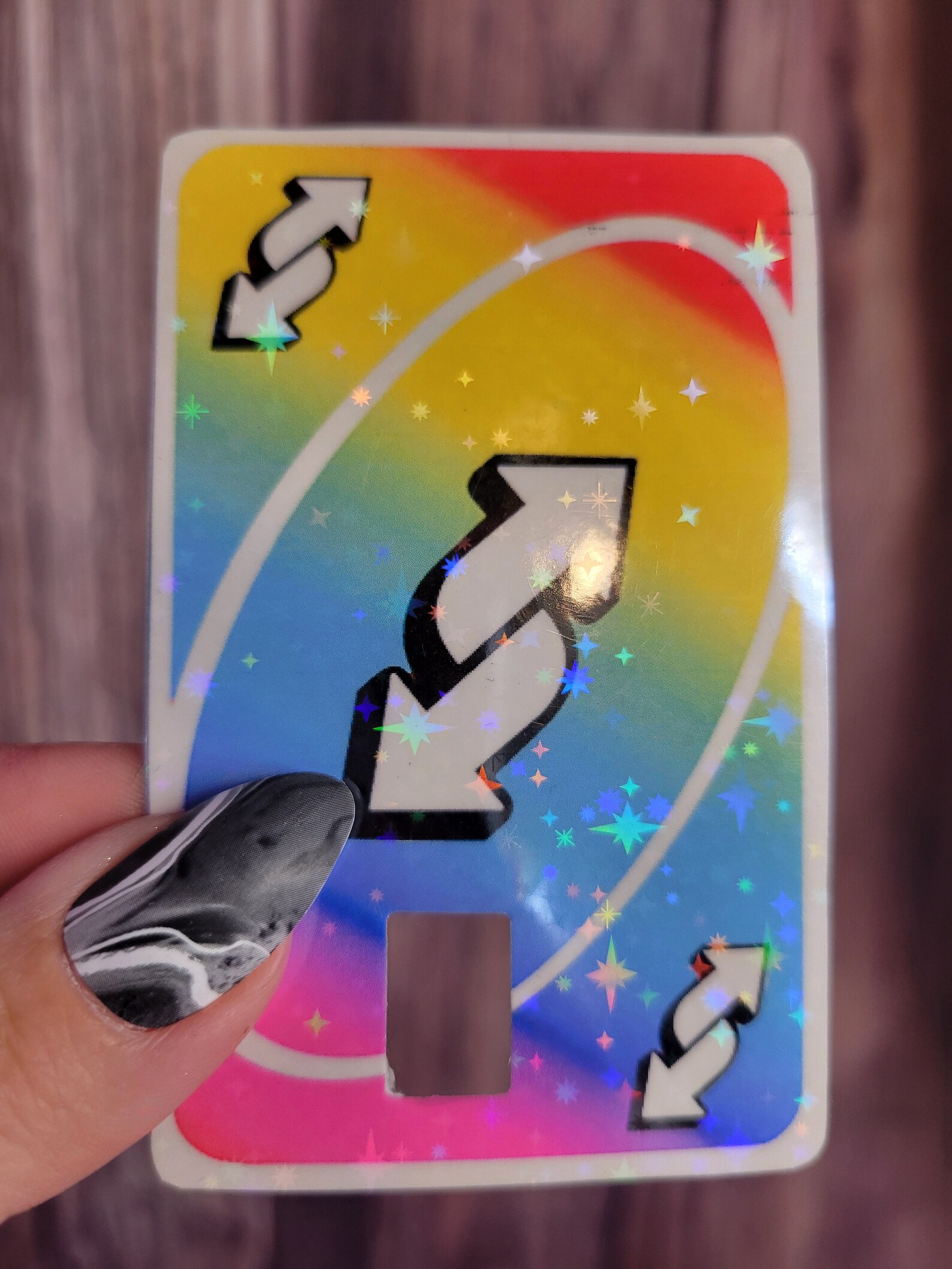 Holographic Uno Reverse Debit Card Skins - Etsy