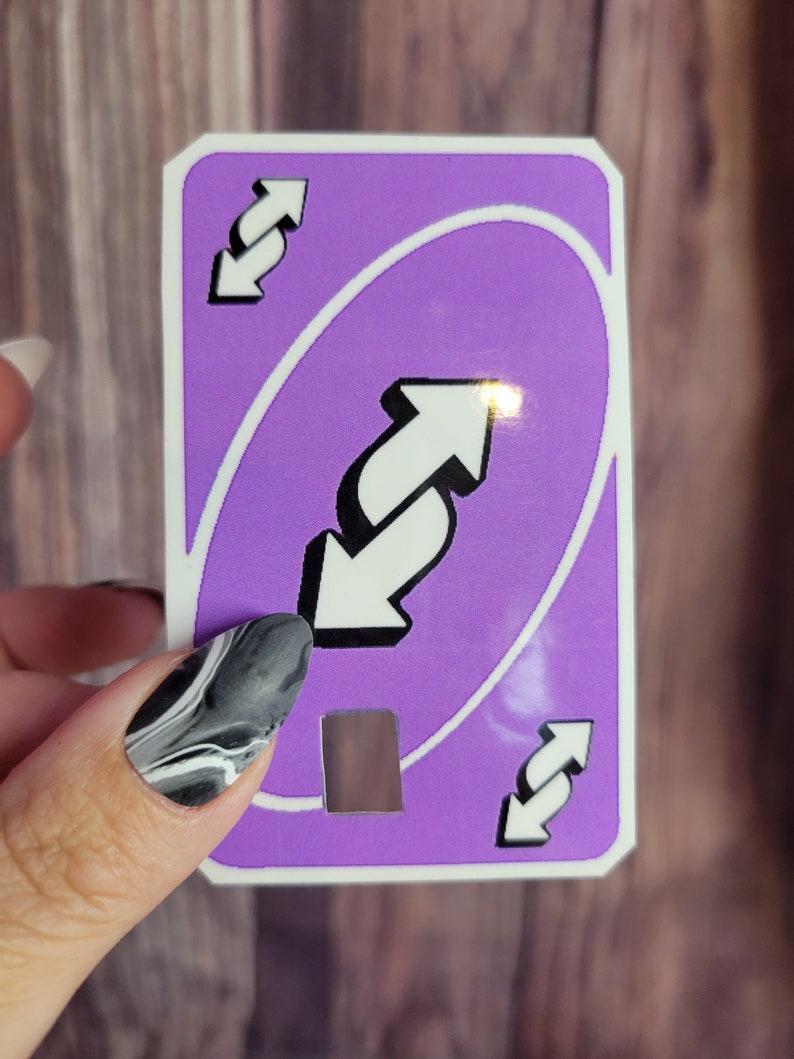 Holographic Uno Reverse Debit Card Skins - Etsy
