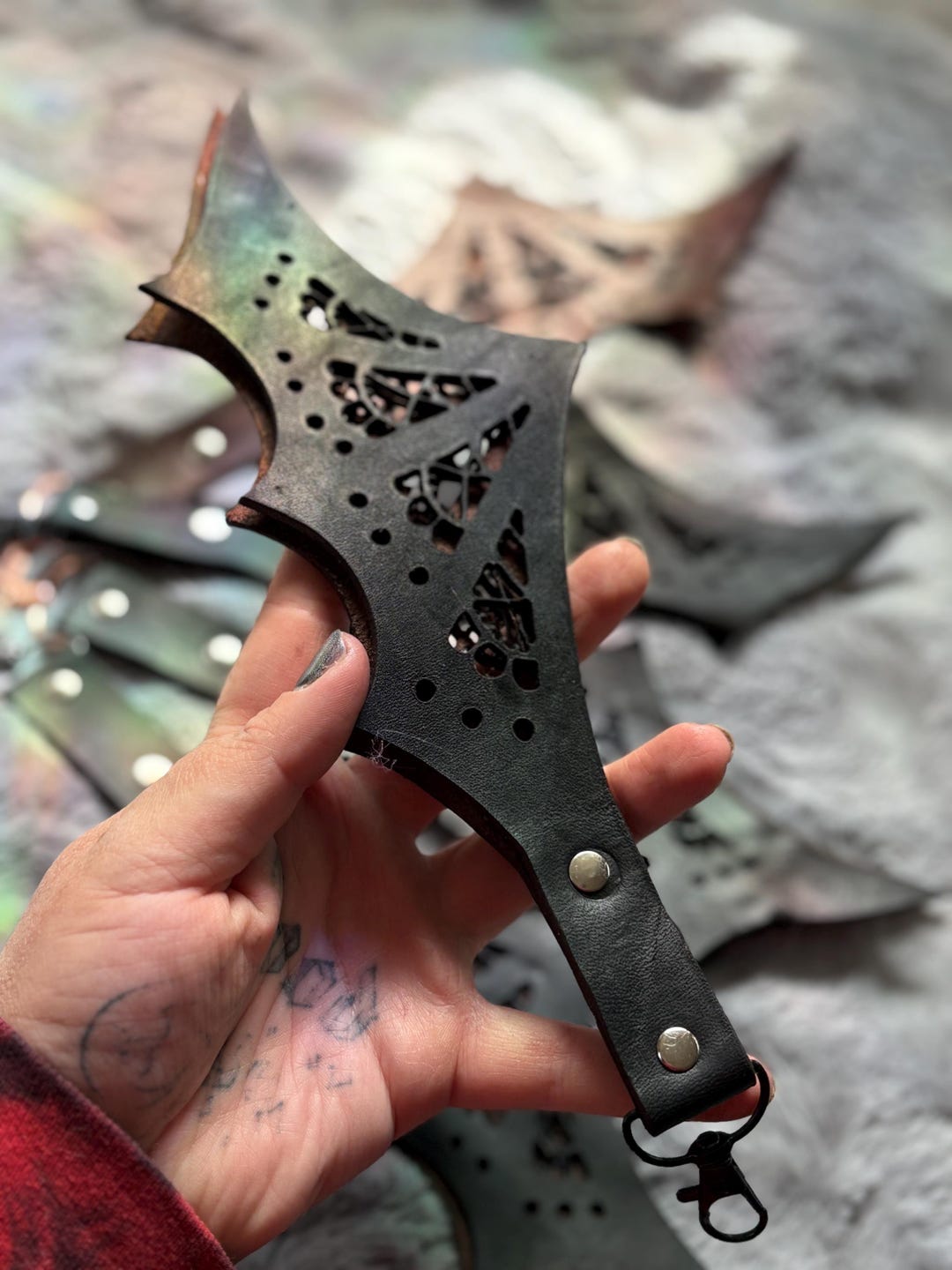 Dragon Rider Leather Wing Slapper BDSM Play S&M Impact Kinky Fetish ...