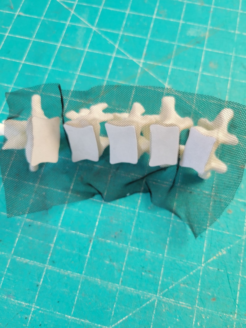3D Printed Black Spinal Column: Halloween Costume Cosplay Skeletal ...