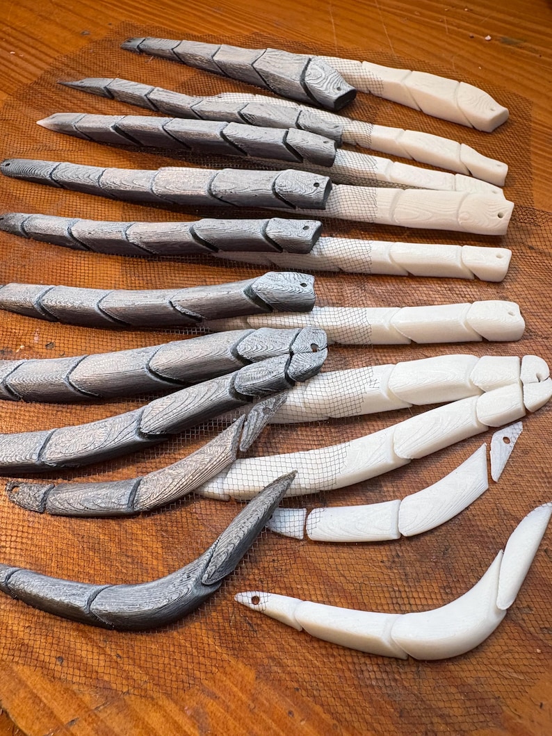 3D Printed Rib Cage & Sternum Armor - Grey Halloween Costume Cosplay ...
