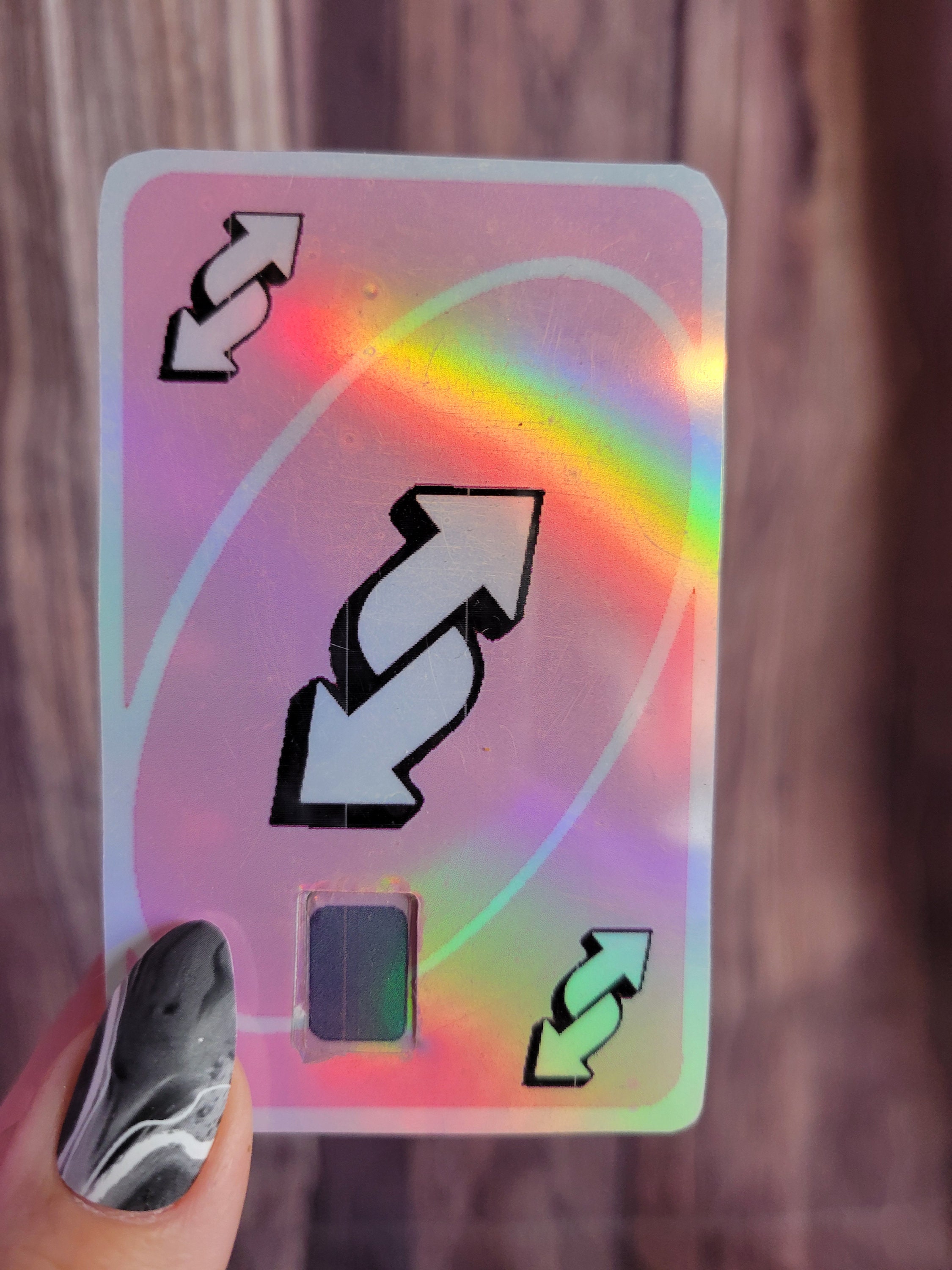 Holographic Uno Reverse Debit Card Skins - Etsy