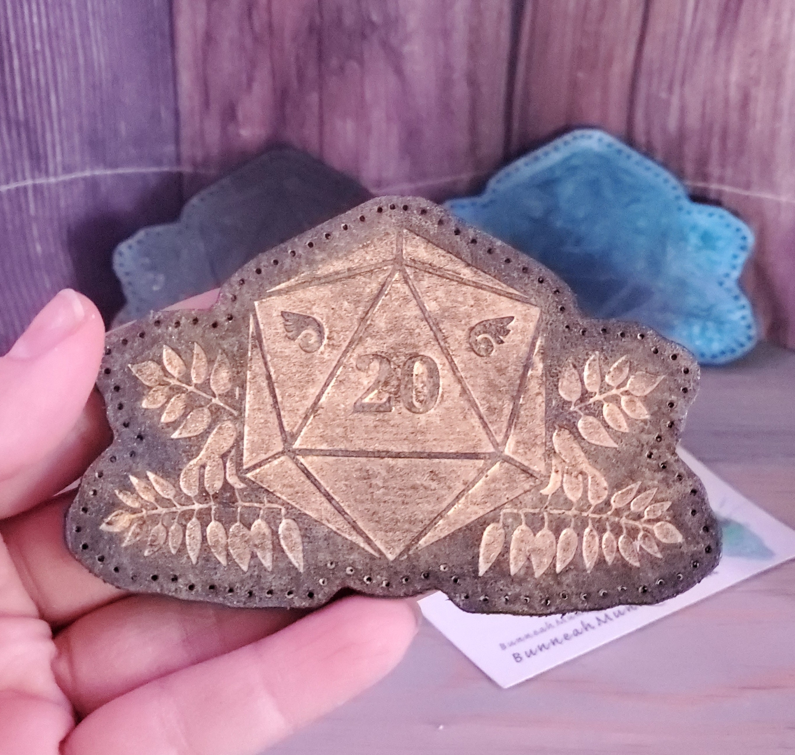 D20 Perfect Roll Leather Patch - Etsy