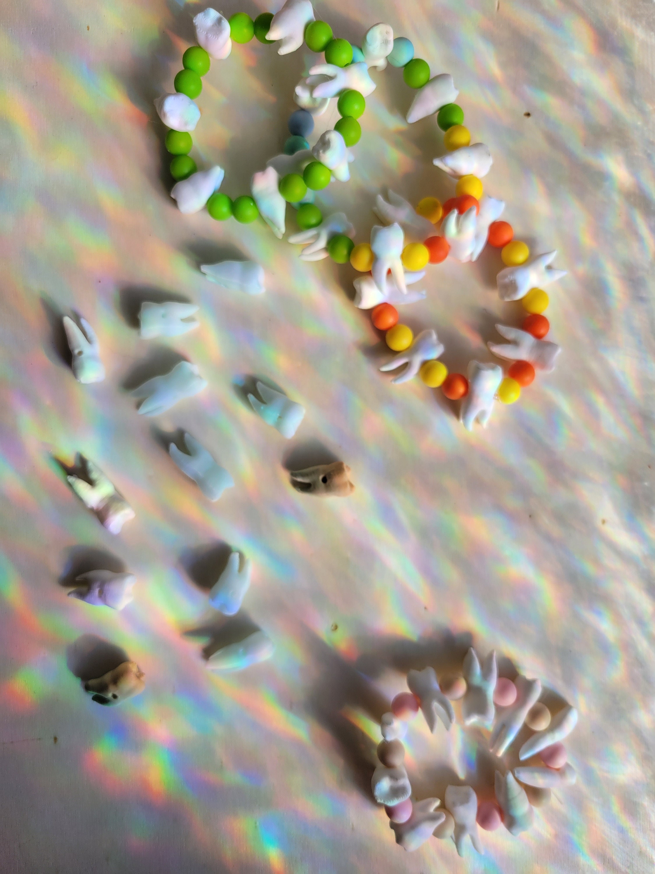 Plastic Human Teeth Bead Set Spooky 3D Printed Halloween Molar - Etsy