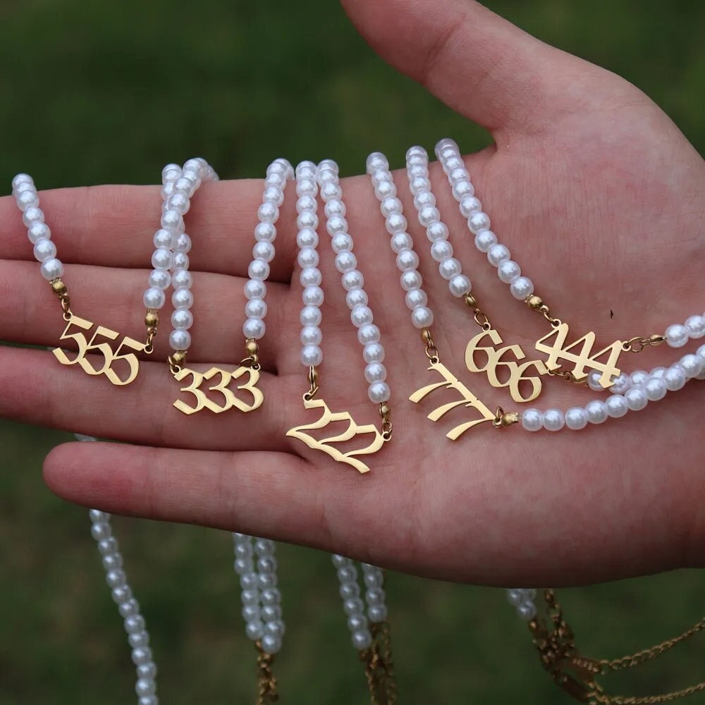 Lucky Number 444 111 777 999 Necklace Silver Angel Number Necklace ...