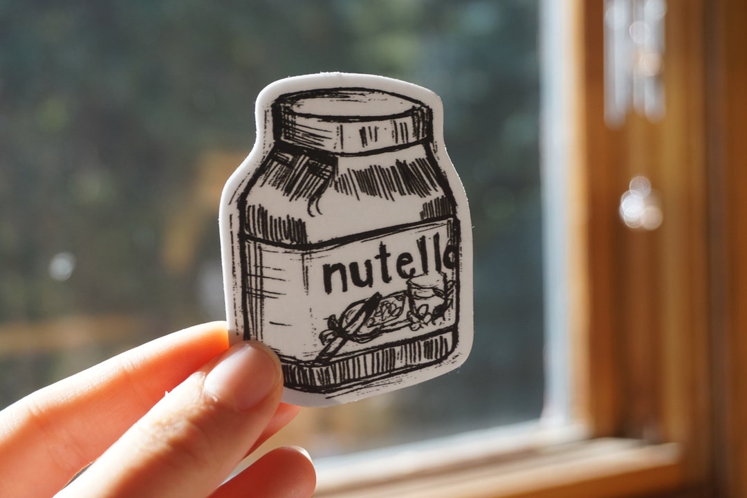 Nutella Sticker | Matte Vinyl Sticker | Cool Sticker | Illustrated ...