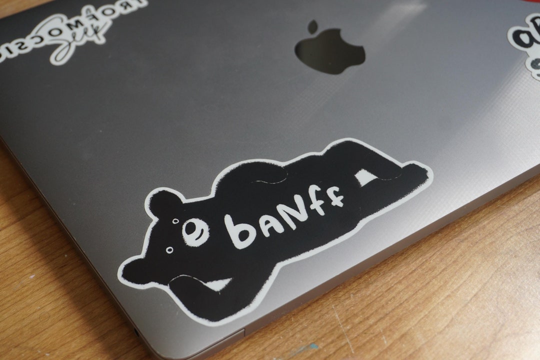 Banff Bear Sticker | Vinyl Sticker | Cool Sticker | Banff National Park ...
