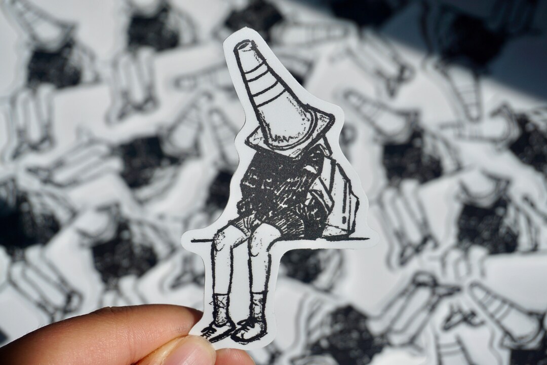 Moody Pylon Sticker | Matte Vinyl Sticker | Charcoal Art | Cool Sticker ...