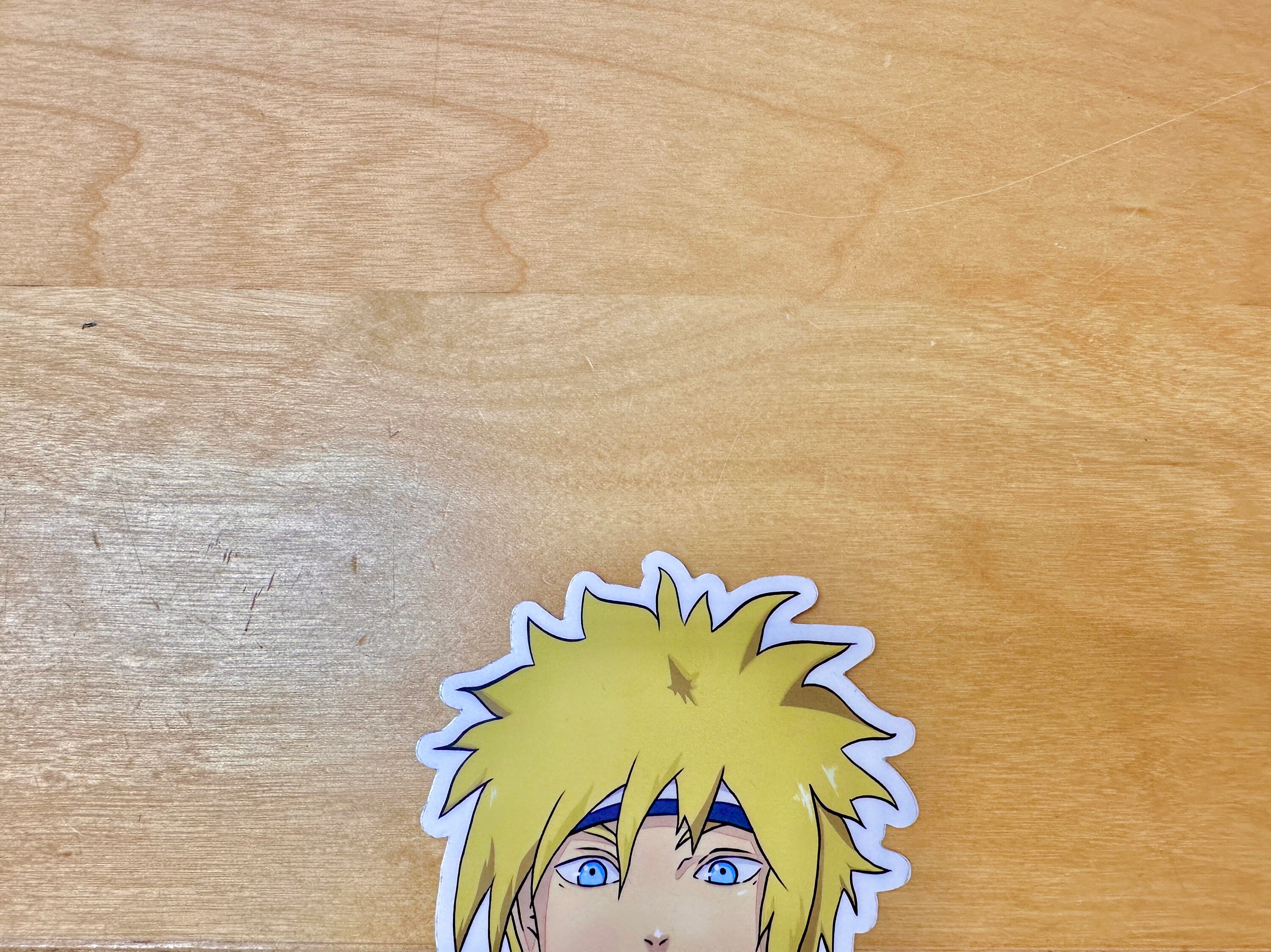Flash Ninja Anime Peeker Sticker - Etsy