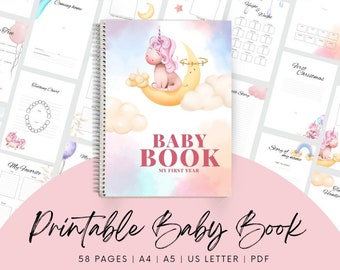 Printable Baby Memory Book From Pregnancy to First Five Years - Etsy