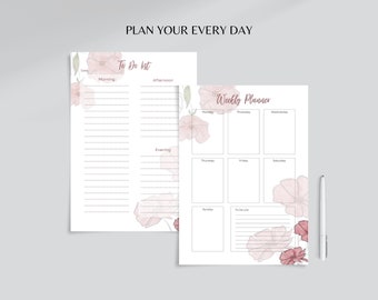 Weekly Planner & to Do List Printable - Etsy
