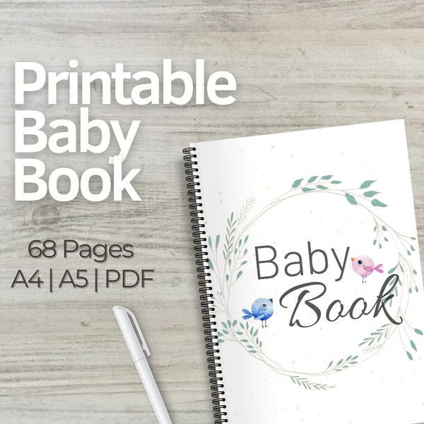 Printable Baby Book - Etsy