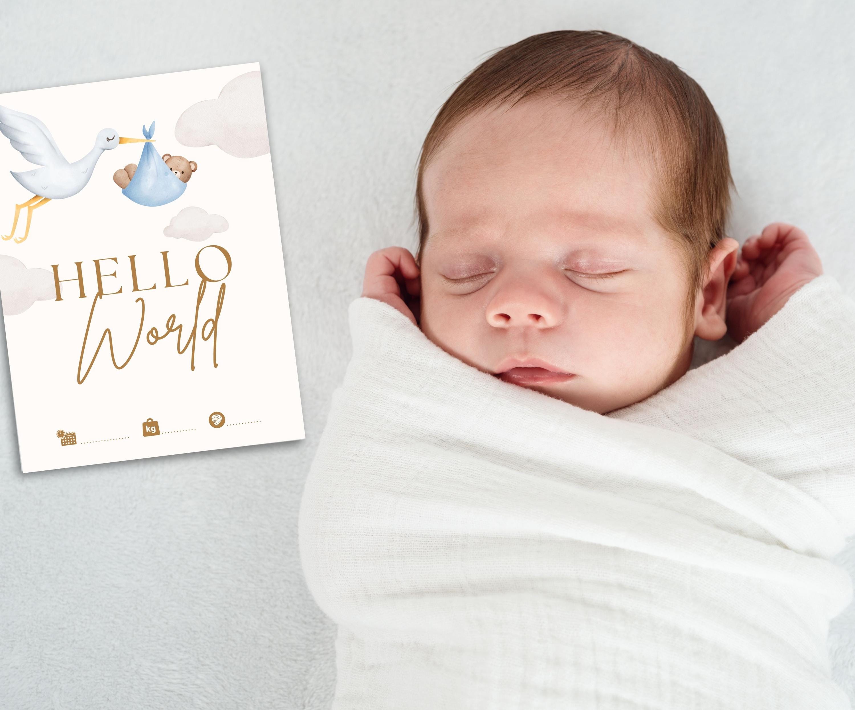 Editable Baby Milestone Cards: Canva Template (digital Download) - Etsy