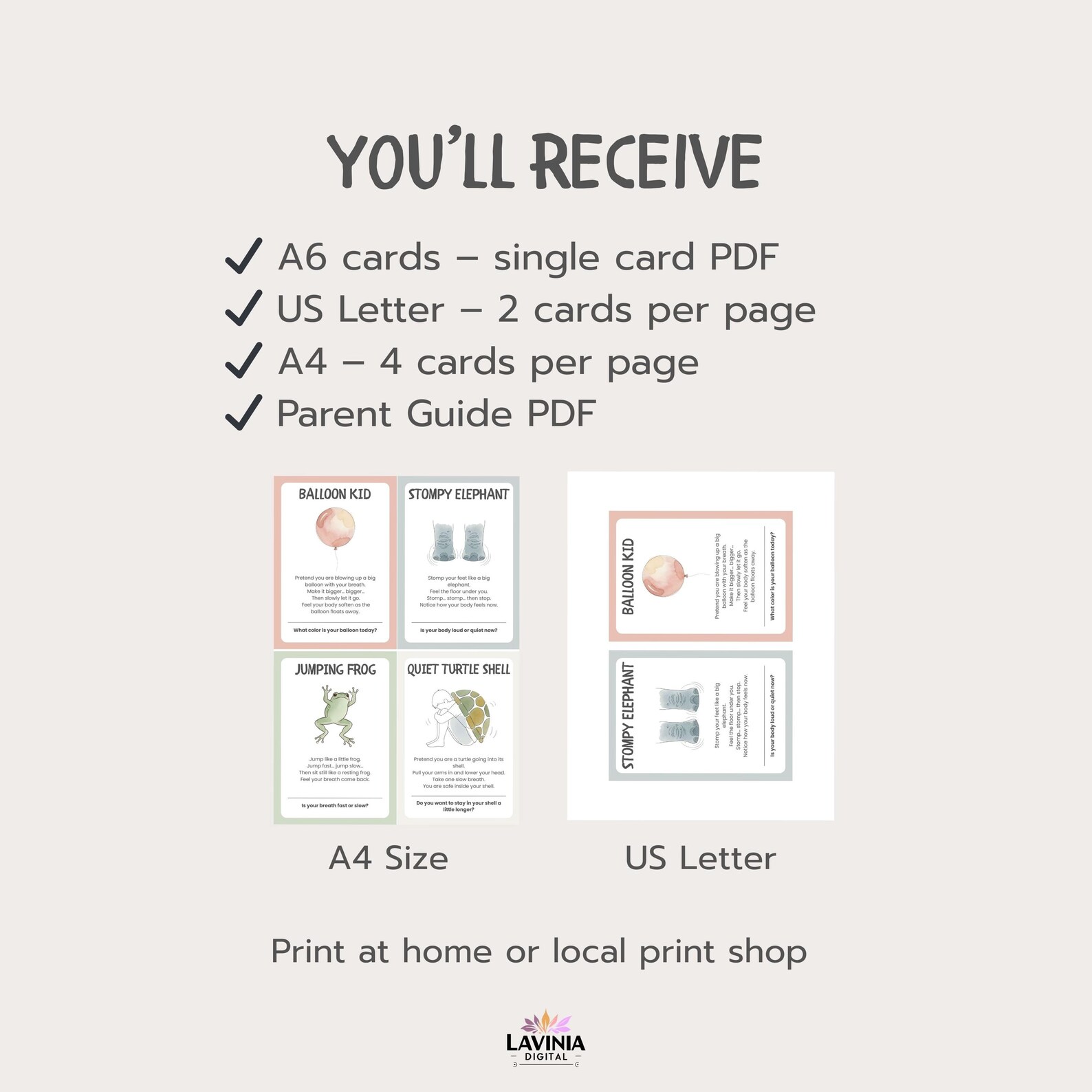 Big Feelings Safe Body Cards for Kids | Calm Down Cards | Emotional ...