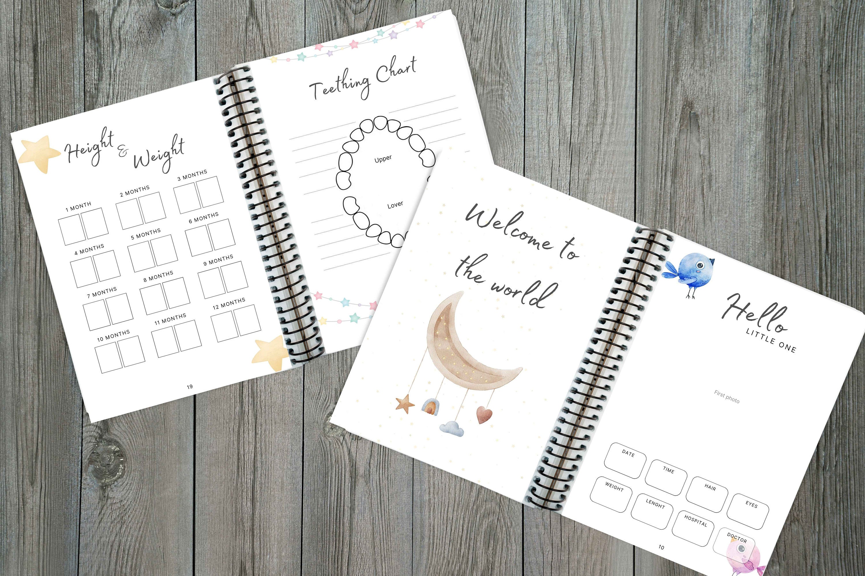 Printable Baby Memory Book Downloadable Keepsake Journal Babys First ...