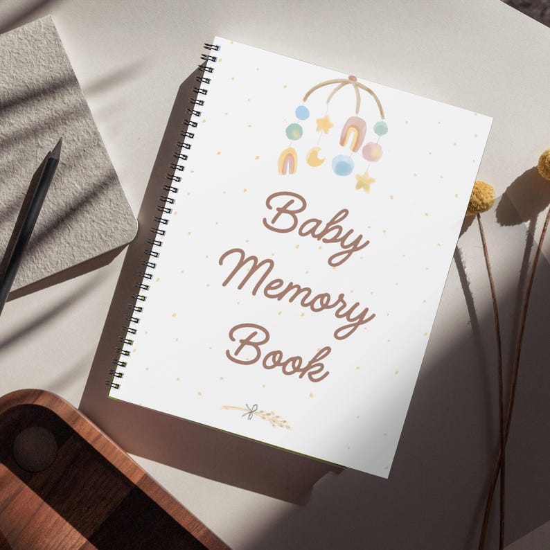 Editable Baby Memory Book Canva Template, Gender Neutral Milestone ...