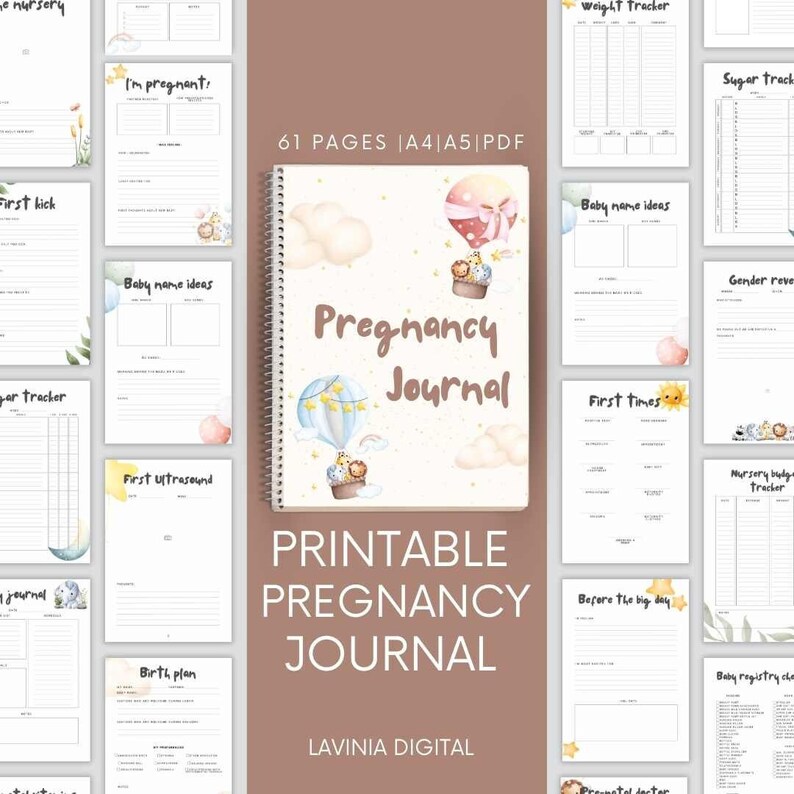 Pregnancy Planner Printable Printable Pregnancy Journal Printable