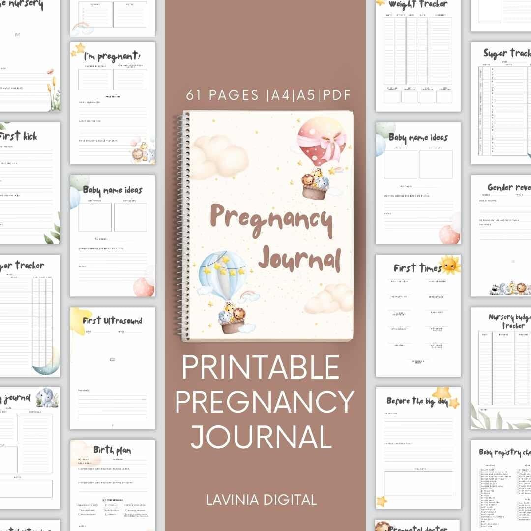Pregnancy Planner Printable, Printable Pregnancy Journal, Printable ...