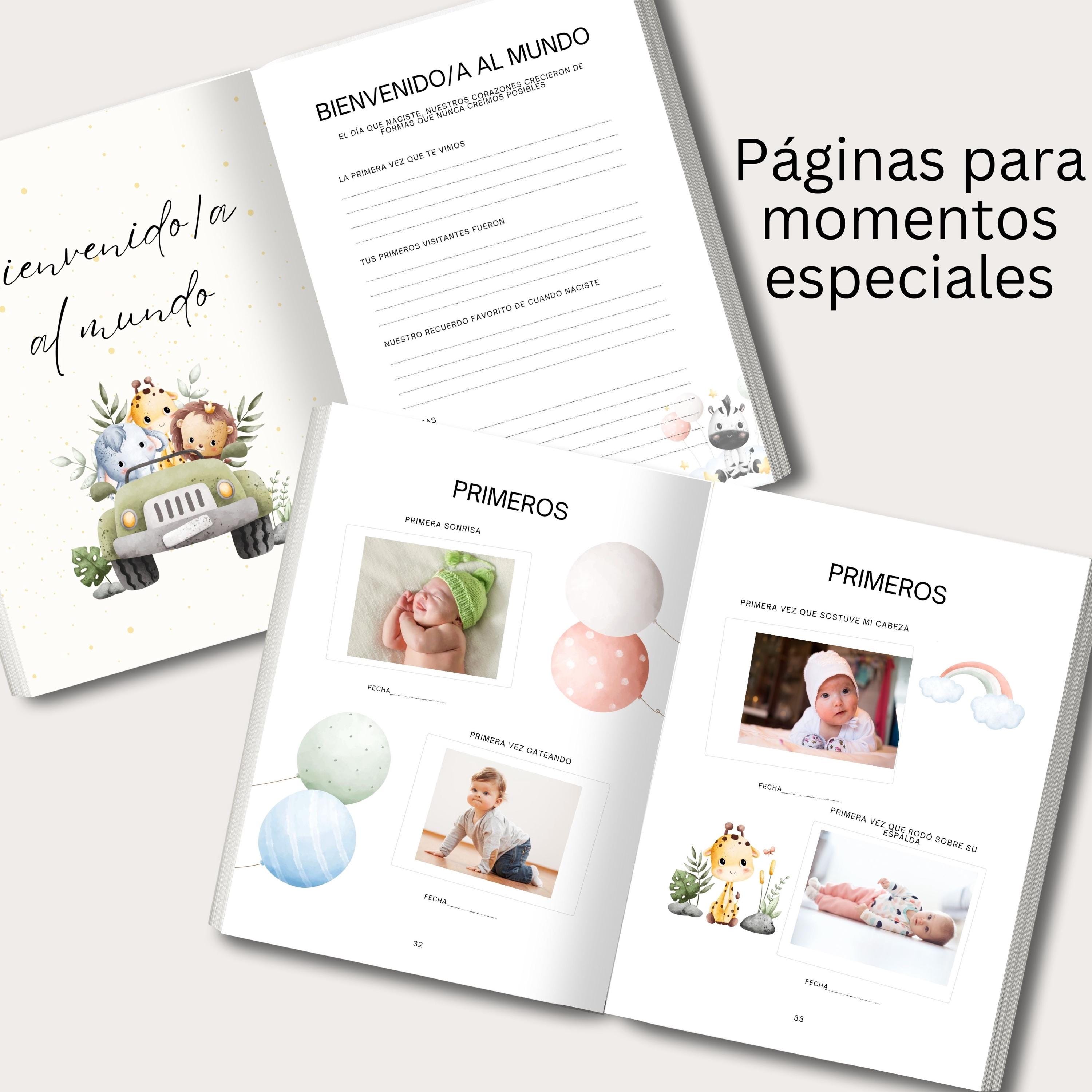 Libro de Recuerdos del Bebé Imprimible / Baby Memory Book Editable con ...