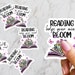 100reading Helps Your Mind Sticker, Book Lovers Stickers, Water Bottle ...