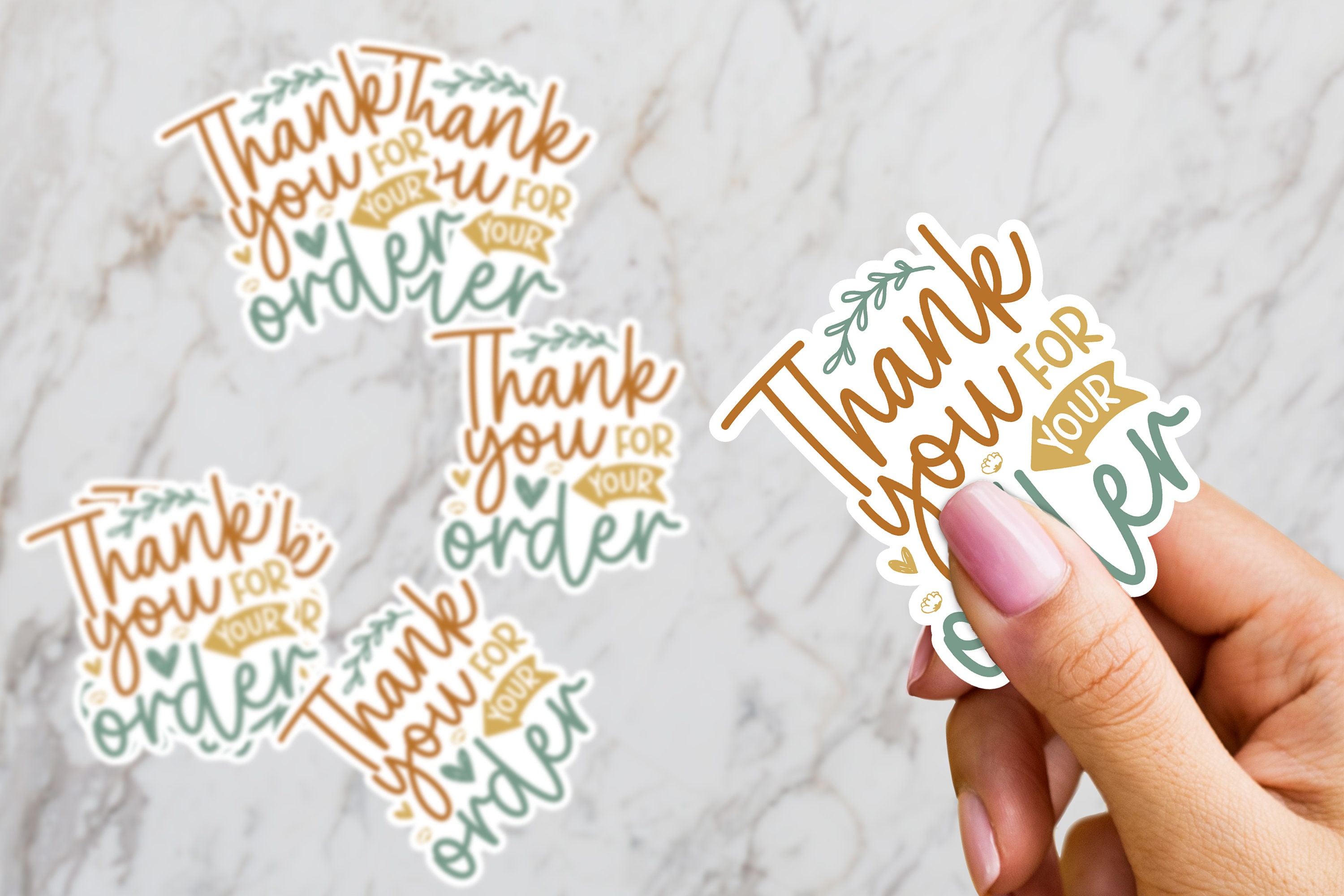 100 Stickers Thank You Sticker Customize Sticker Custom - Etsy