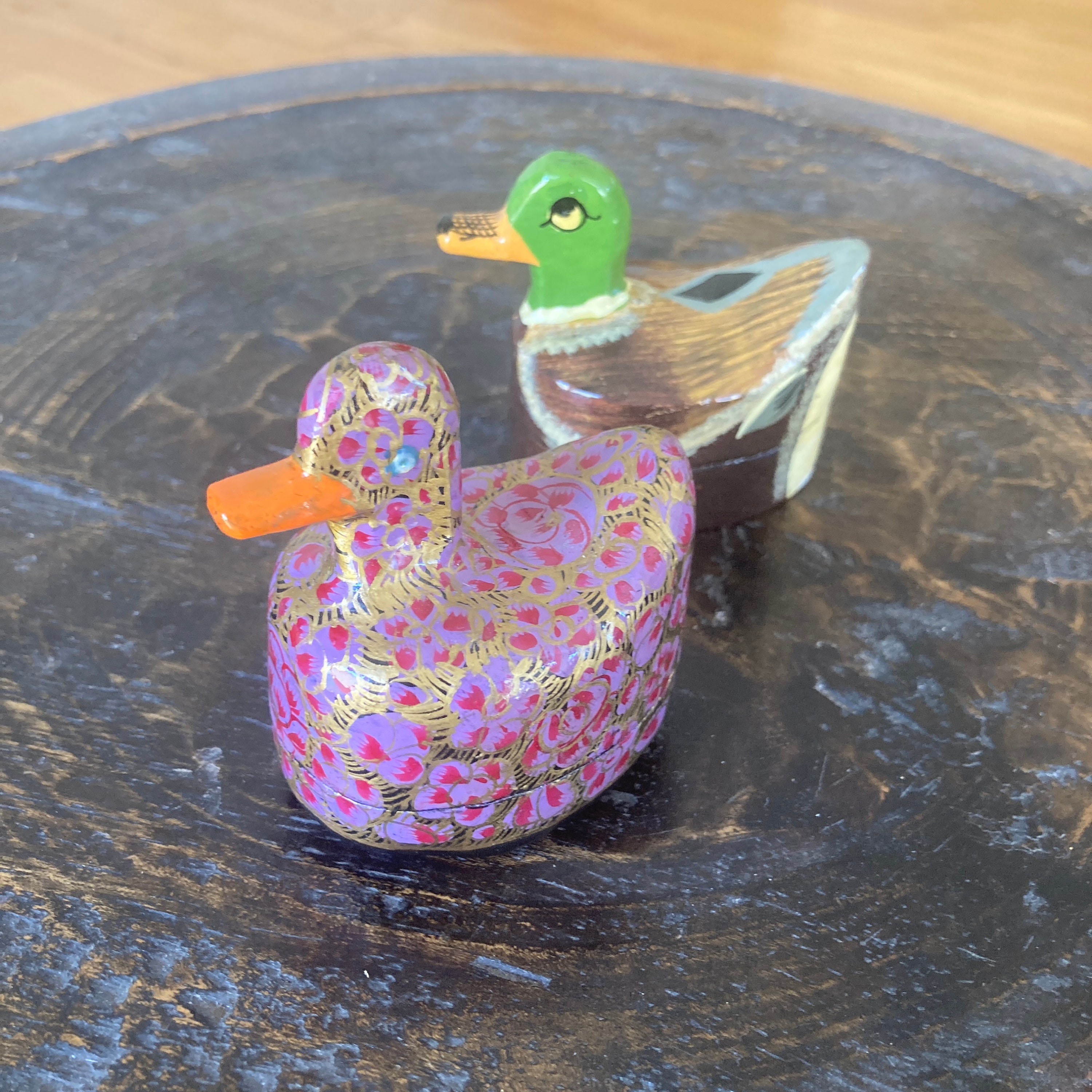 Paper Mache Duck Box Figurine Home Decor - Etsy