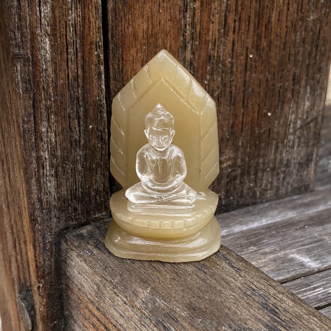 Honey Jade Crystal Buddha Figurine Home Decor - Etsy