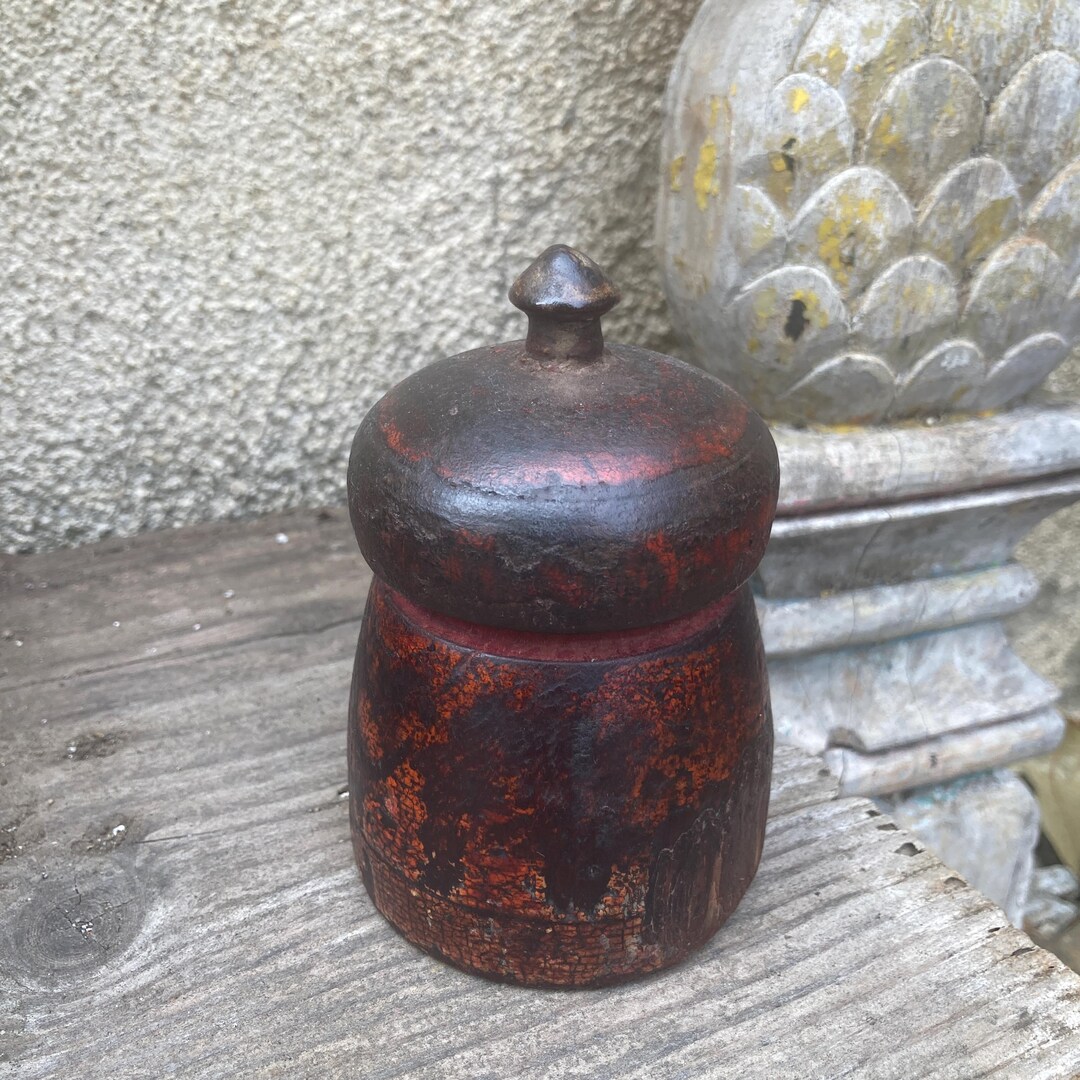 Vintage Bindi Tikka Wood Box Home Decor - Etsy