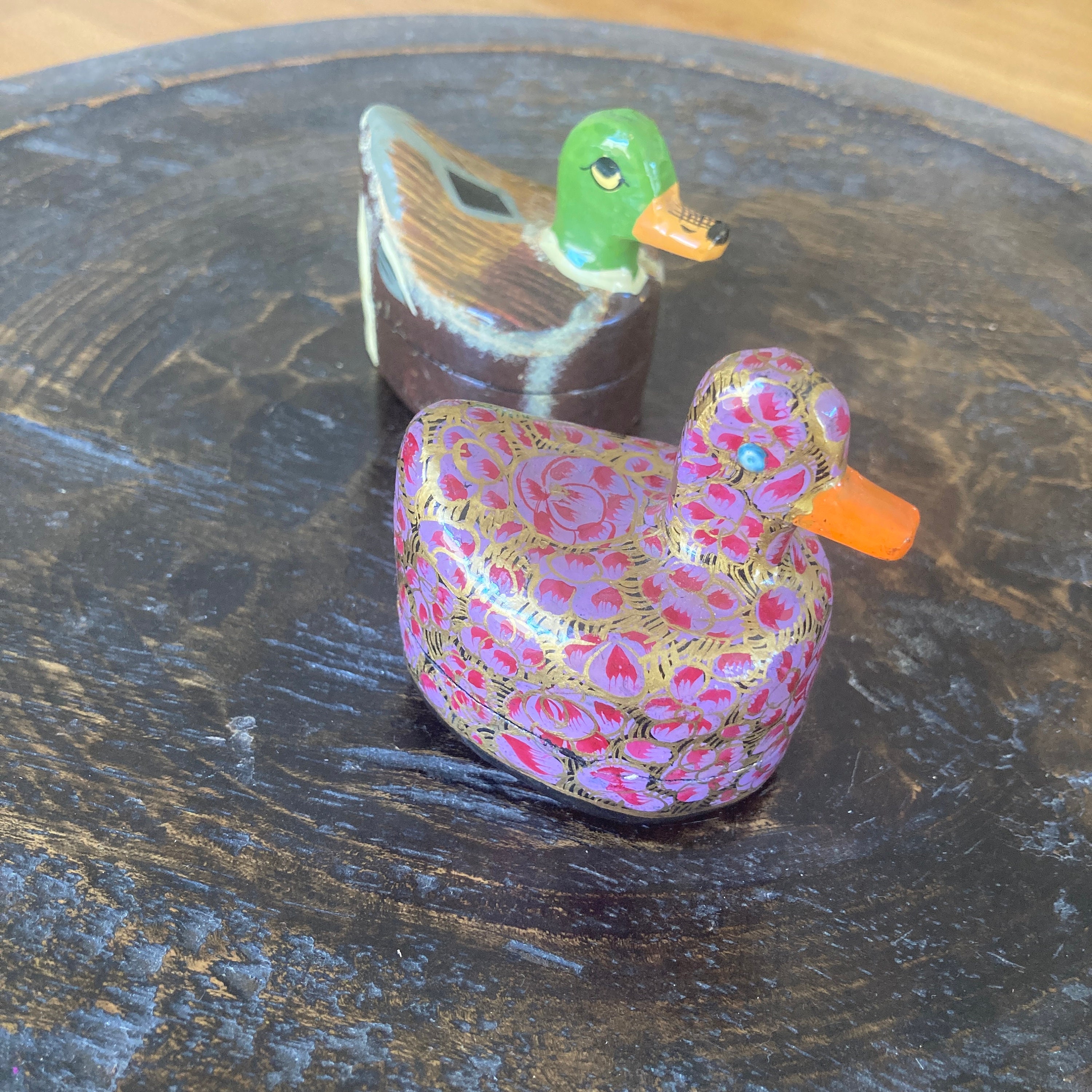 Paper Mache Duck Box Figurine Home Decor - Etsy