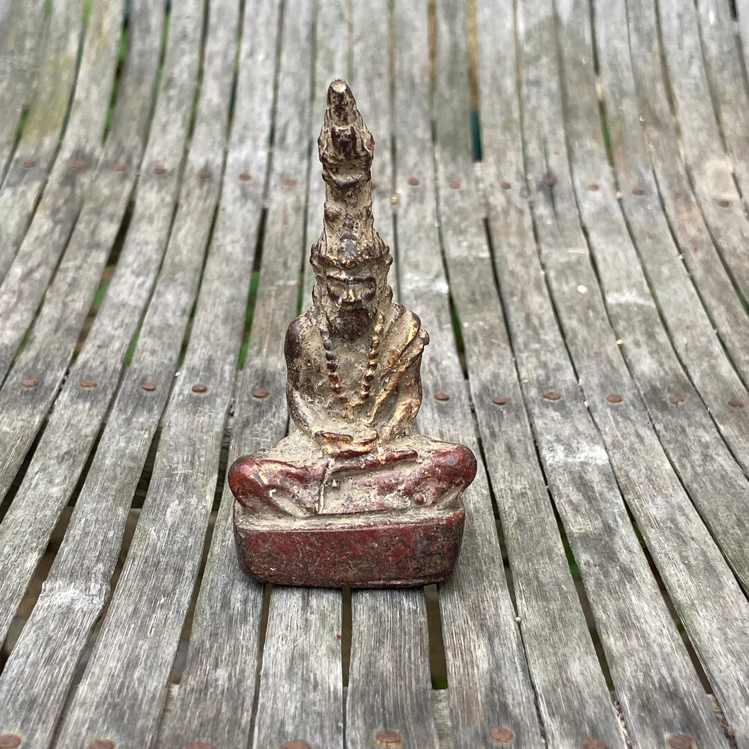 Temple Buddhist Wood Statue Protection Amulet Home Decor - Etsy