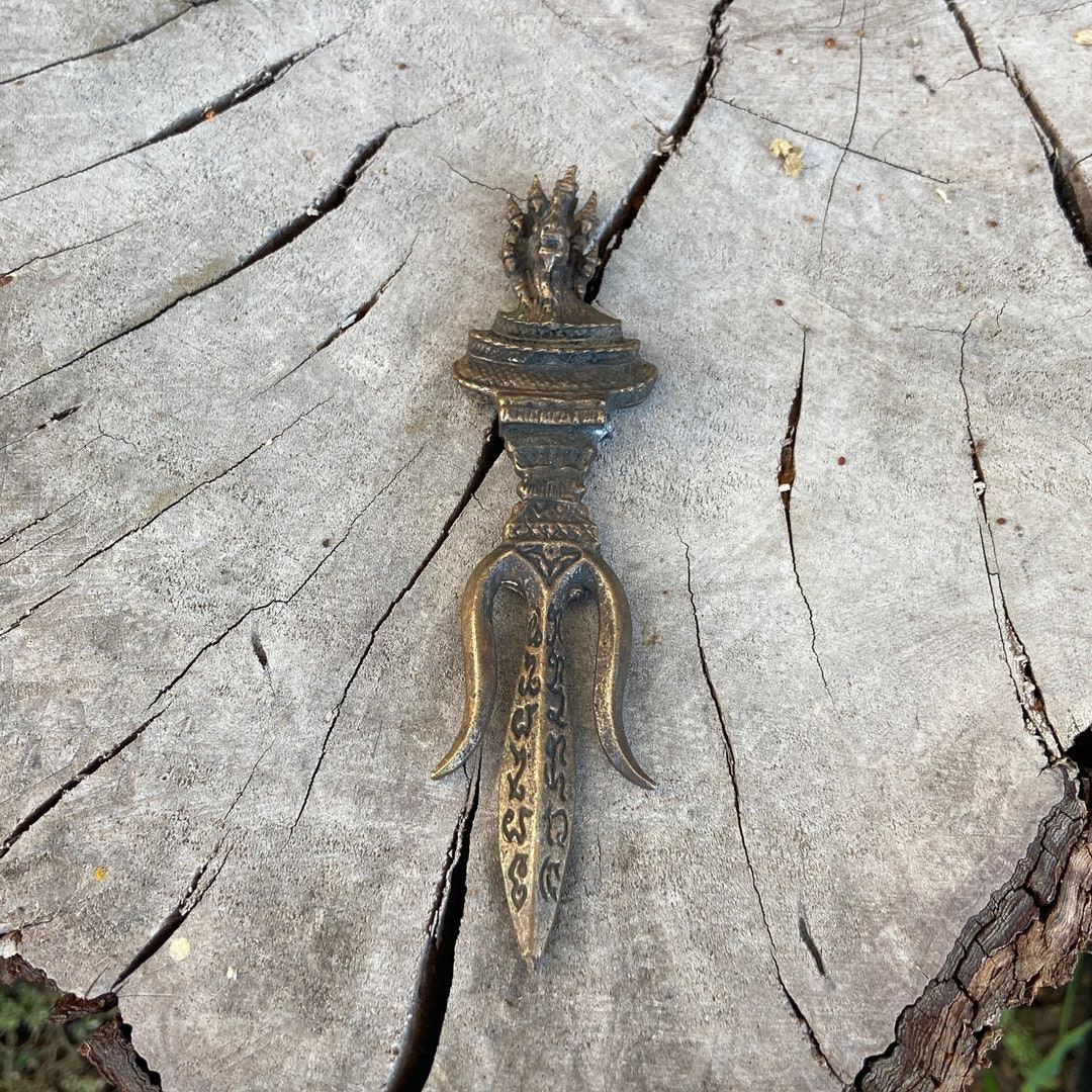 Tibetan Phurba Naga Deity Ritual Sword - Etsy