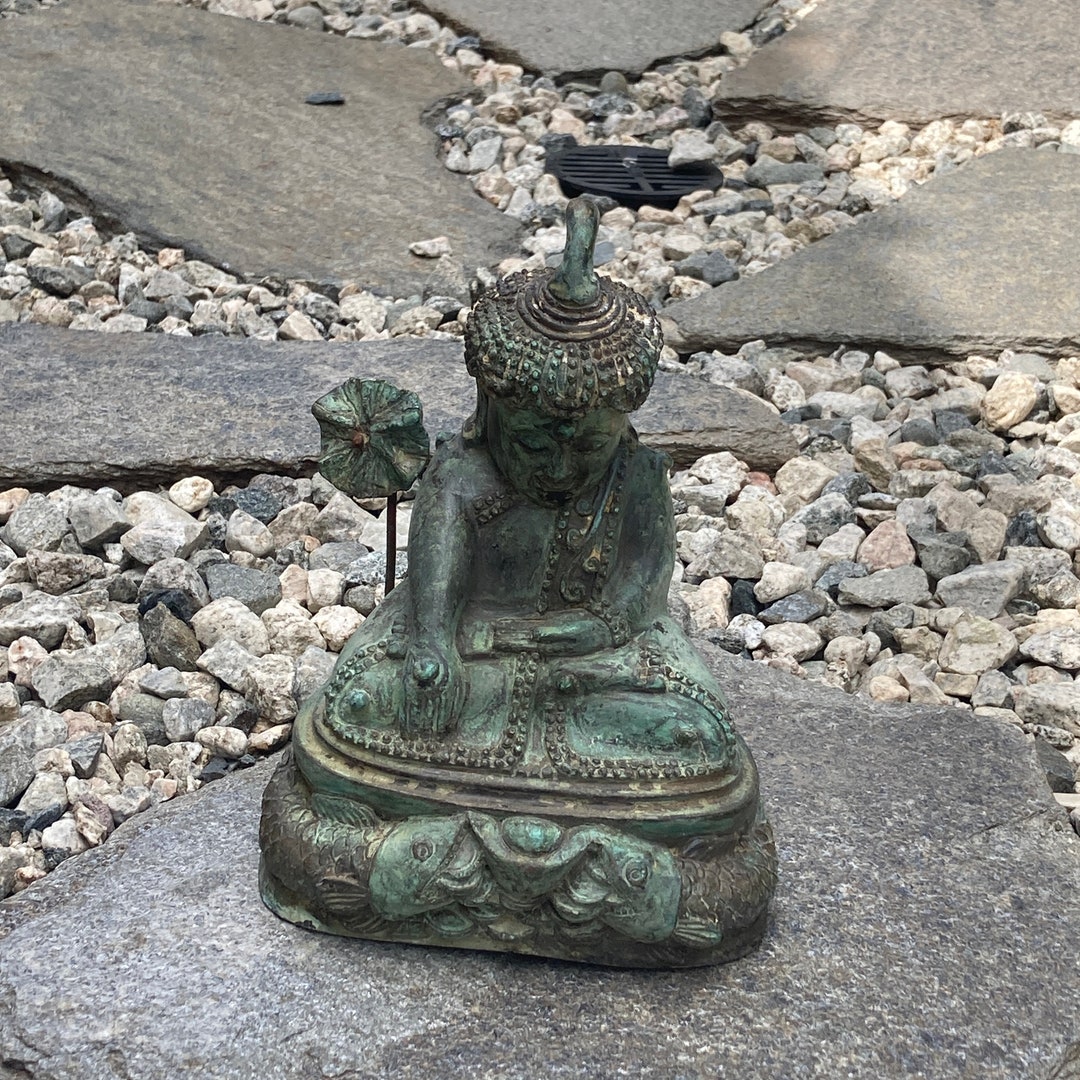 Temple Buddhist Monk Statue Upagupta Bronze Sculpture - Etsy