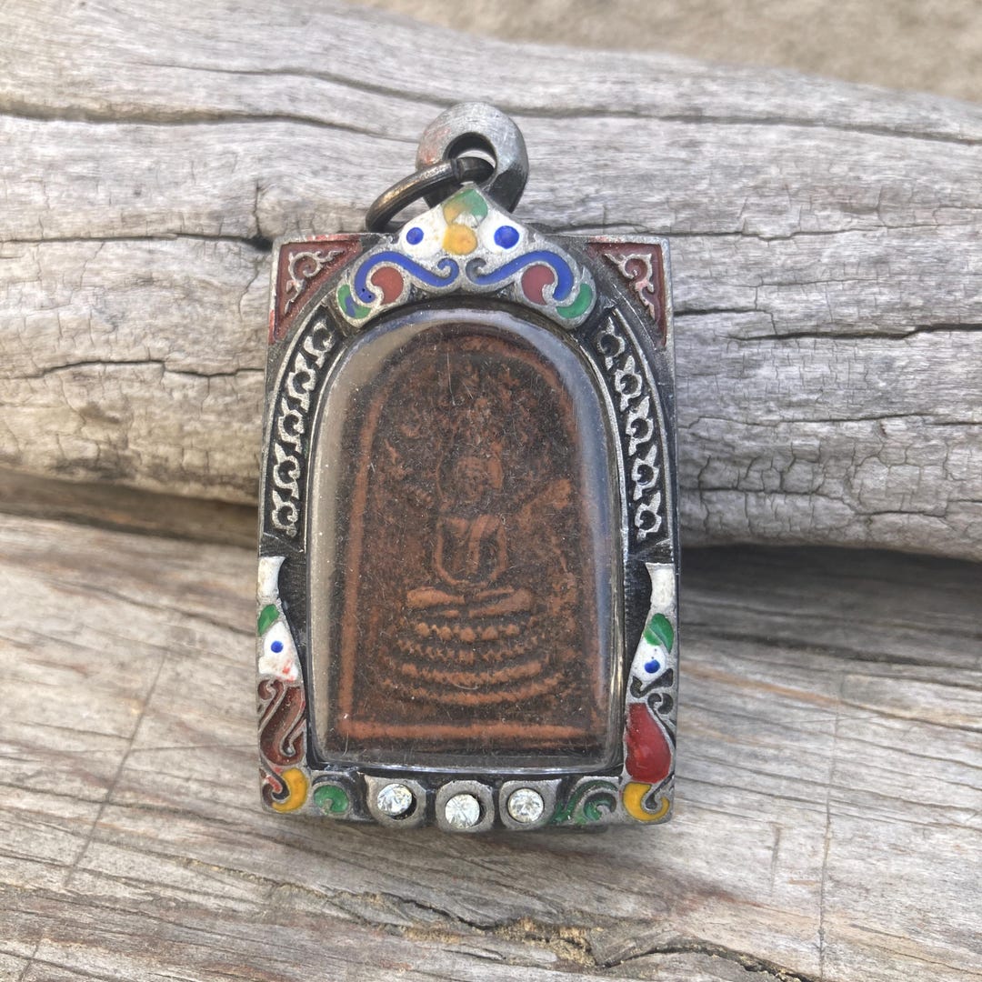 Meditation Buddha Amulet Pendant Temple Buddhist Protection Jewelry - Etsy
