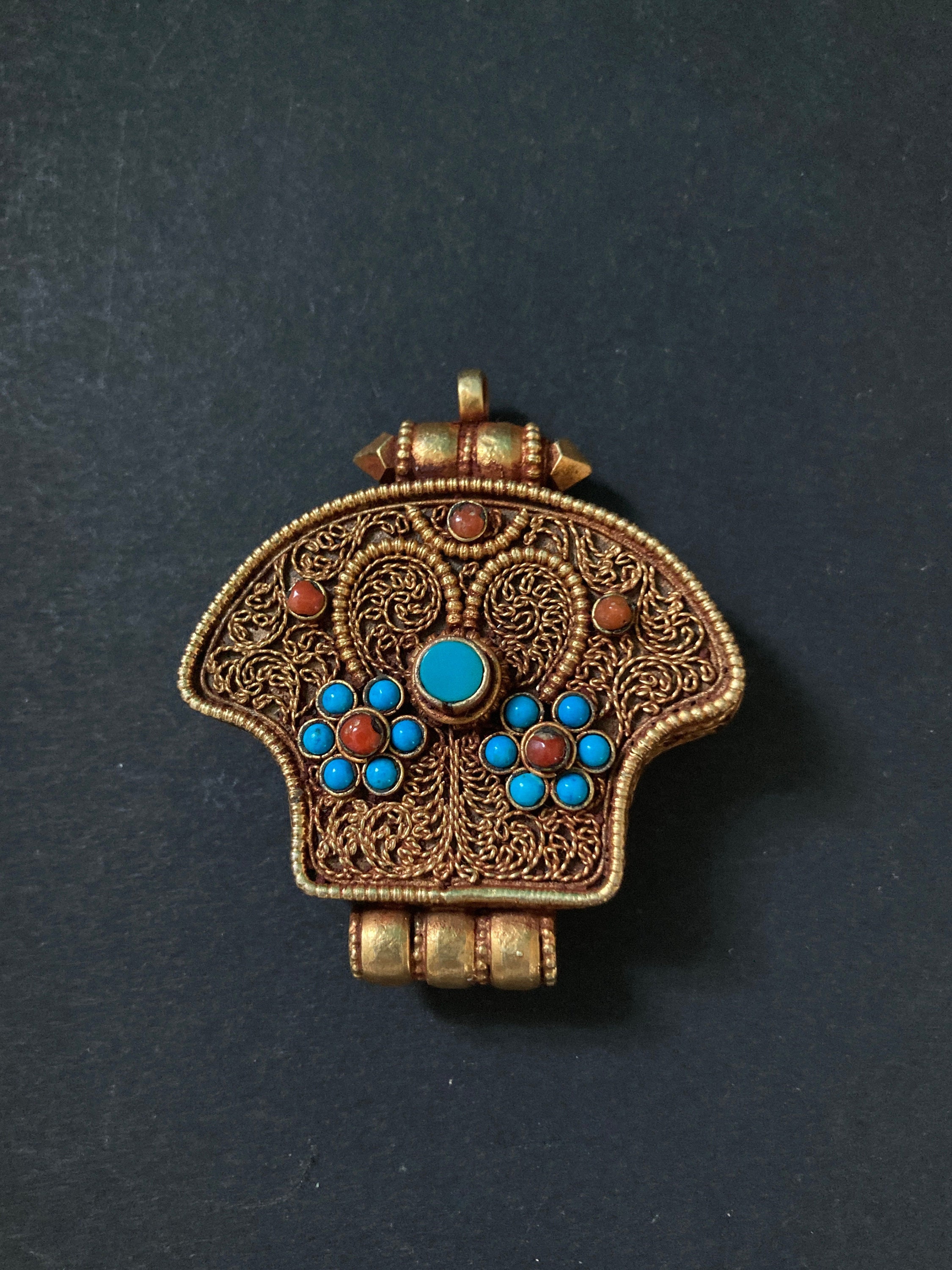 Tibetan Prayer Box Amulet Pendant Container Jewelry - Etsy