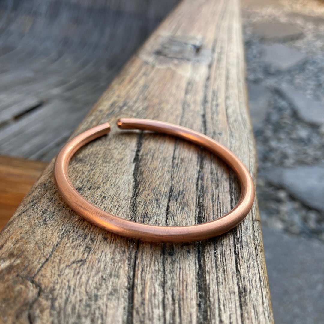Open Cuff Copper Bracelet Minimalist Jewelry - Etsy