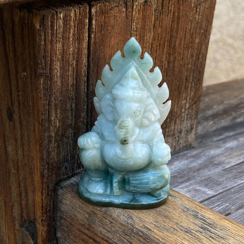 Lord Ganesha Jade Statue - Etsy
