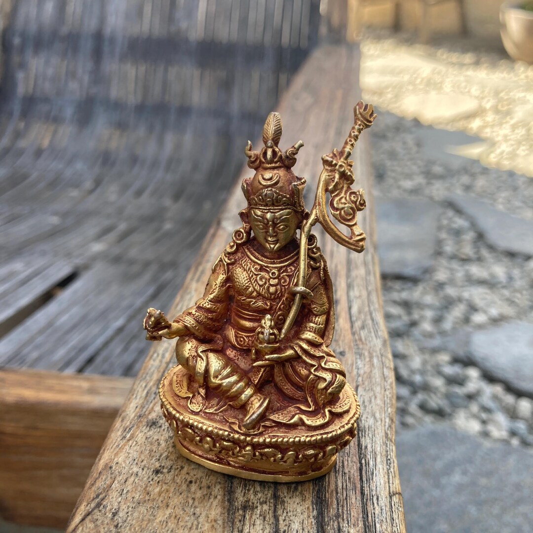 Padmasambhava Buddha Copper Statue Home Decor - Etsy