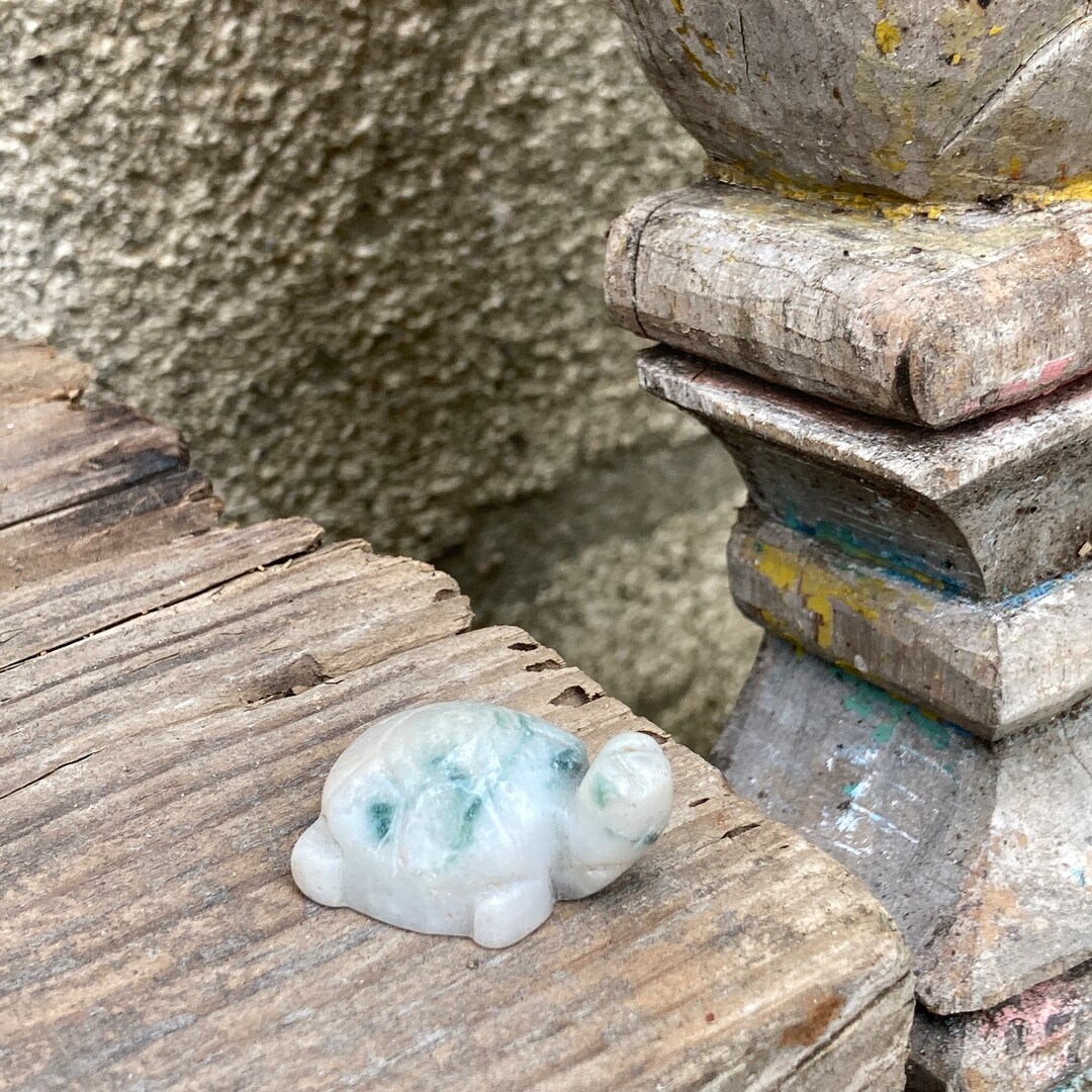 Jade Tortoise Animal Figurine Love Stone Home Decor - Etsy