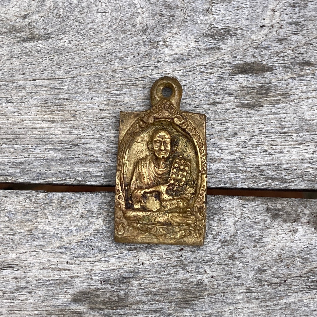 Temple Buddhist Monk Pendant Amulet Jewelry - Etsy