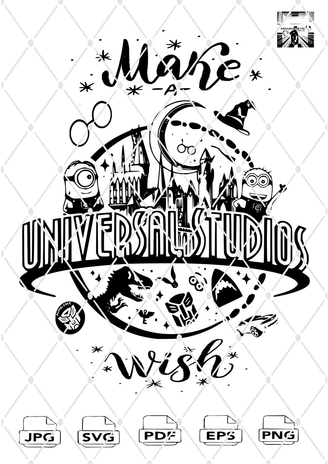 Make a Wish Adventure Svg, Family Adventure Svg, Universal Studios ...