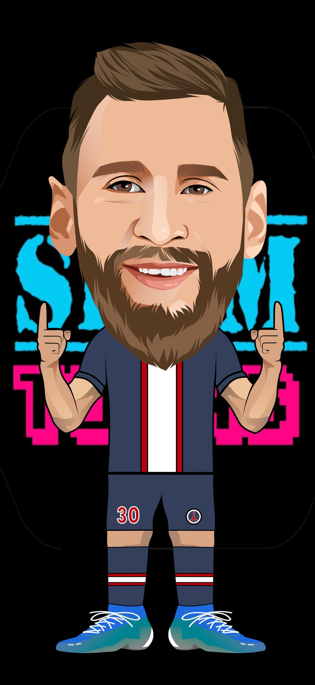 Slam Toon - Messi - Etsy