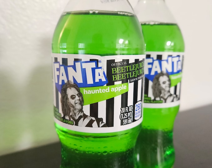 Fanta Green Apple Beetlejuice Edition Two 20oz Bottles. - Etsy