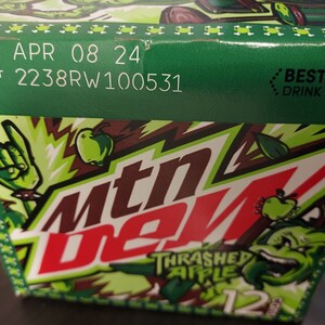 Mountain Dew Thrashed Apple 12 Pack - Etsy