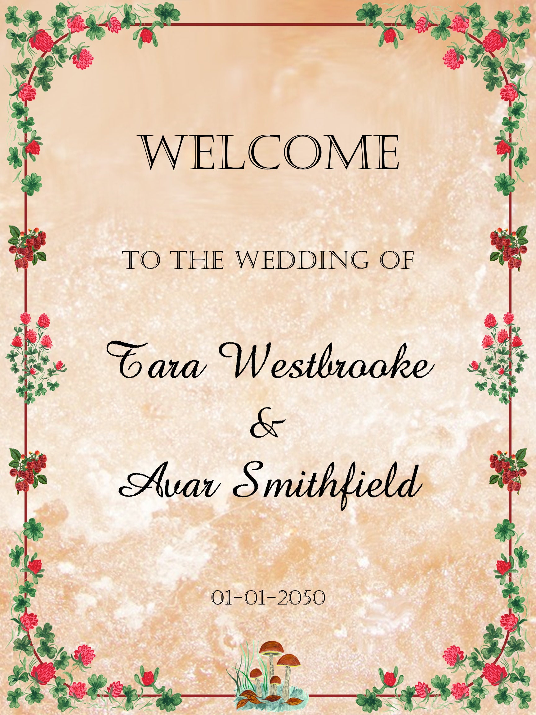 18" X 24" Wedding Welcome Sign Templates (digital Printable Download ...