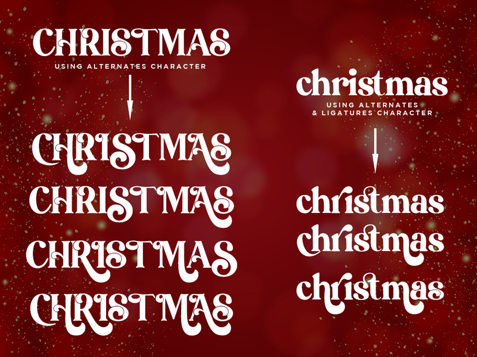 Christmas Font - Retro Font, Cheap Font, Unique Font, Quality Font ...
